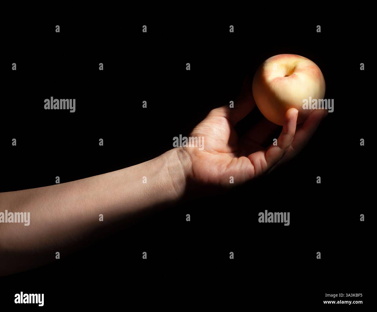 Big black white hand hi-res stock photography and images - Alamy