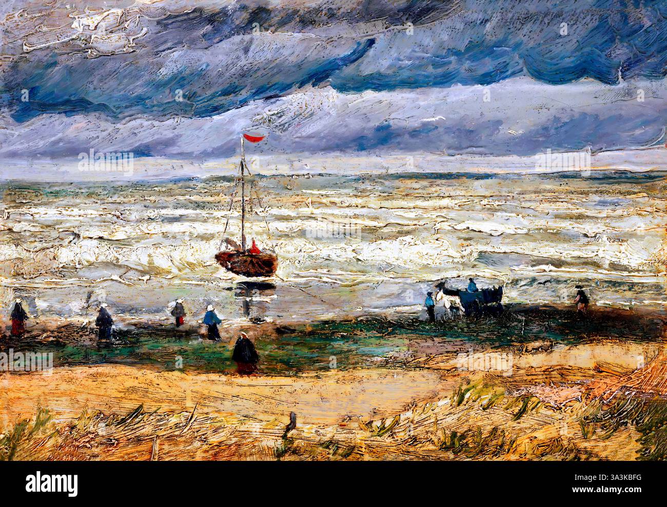 A stunning and picturesque seascape displaying a boat floating on ...