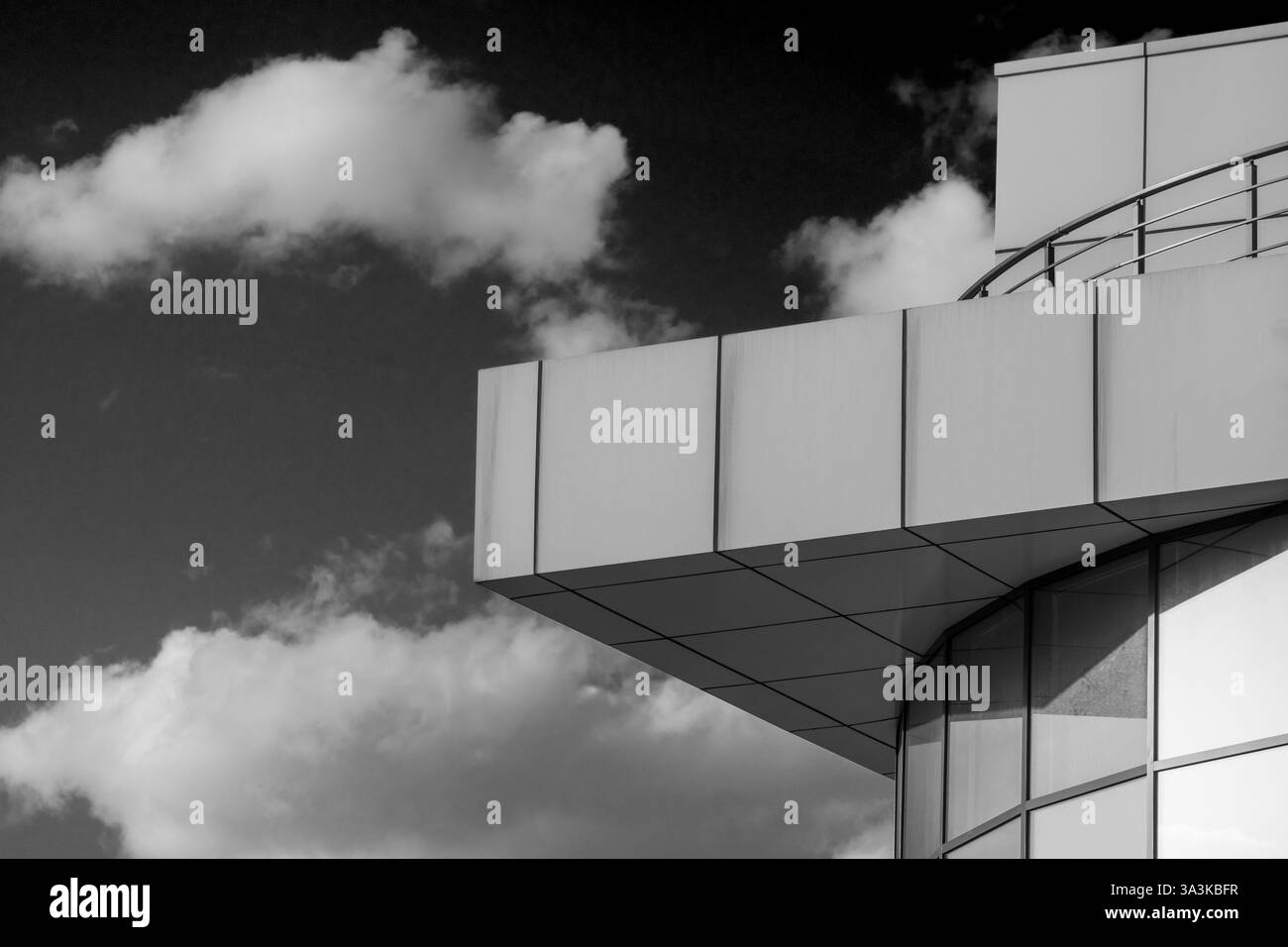 Architectural Edge. Part of the modern building , wall exterior Stock ...