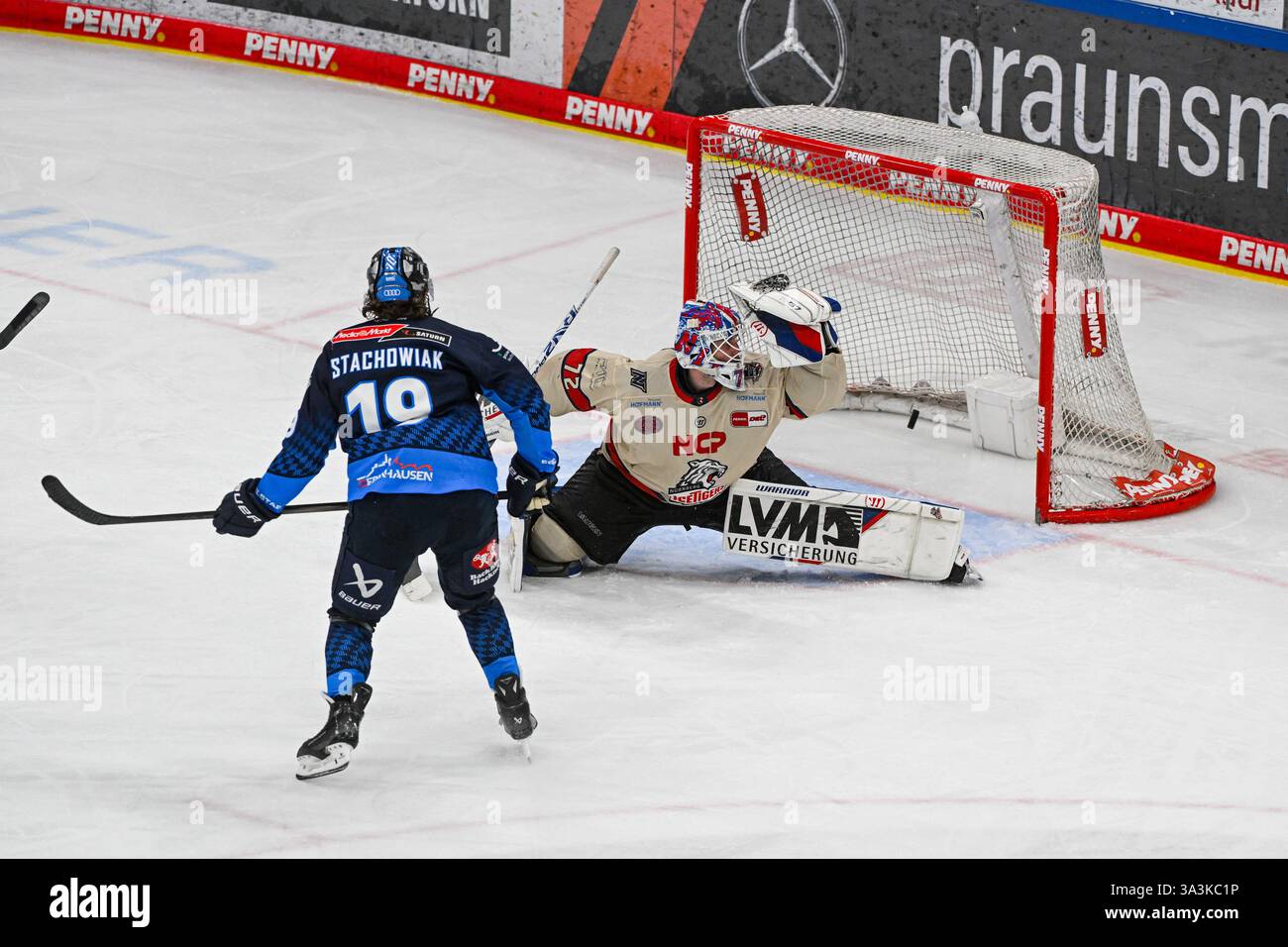 Ingolstadt, Germany. 16th Mar, 2025. Ice hockey: DEL, ERC Ingolstadt ...