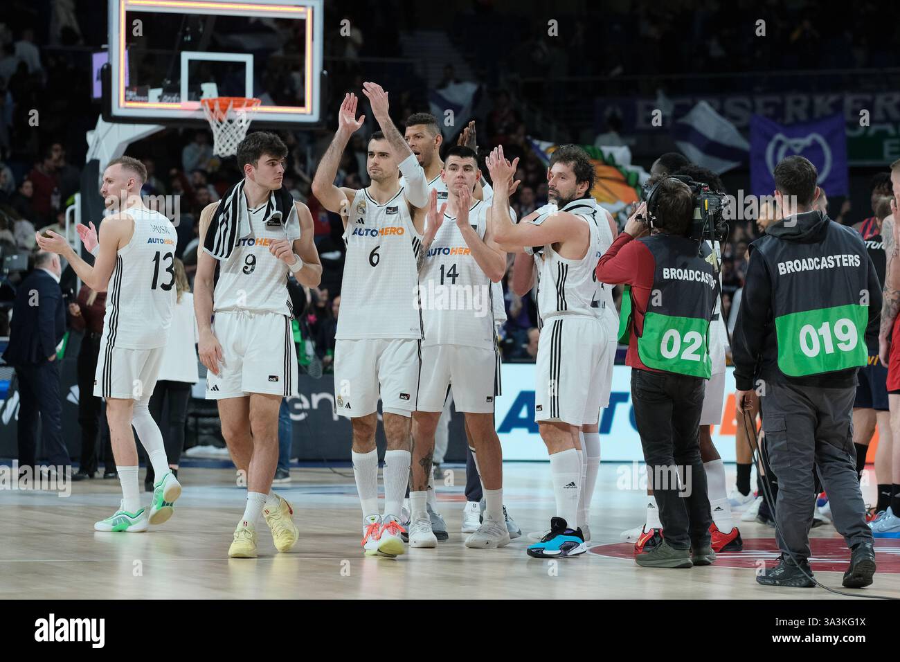 Madrid, Spain. 16th Mar, 2025. Alberto Abalde of Real Madrid during Liga ACB match between Real ...