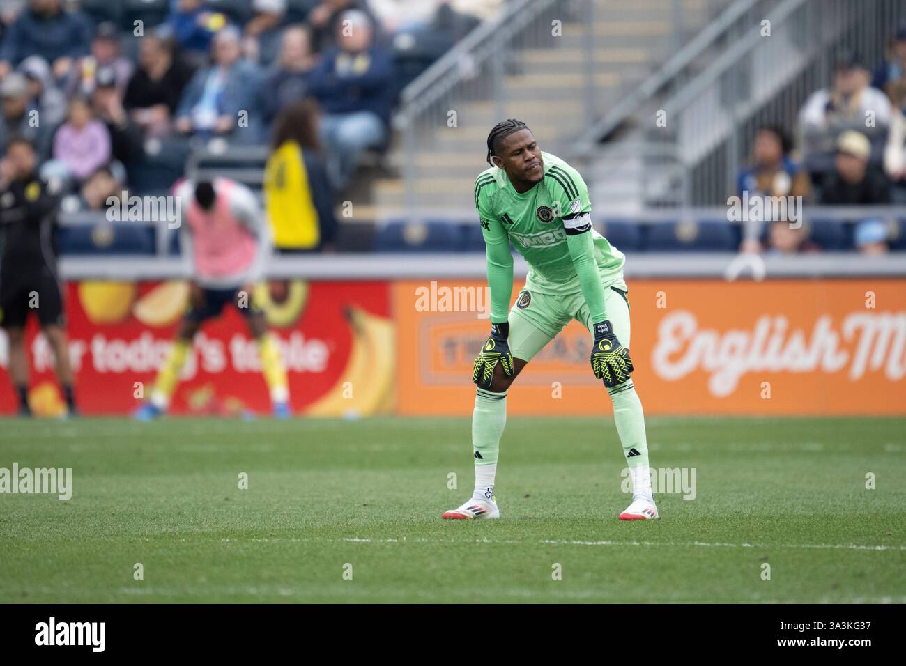 CHESTER, PA - MARCH 16: Philadelphia Union goalkeeper Andre Blake #18 ...