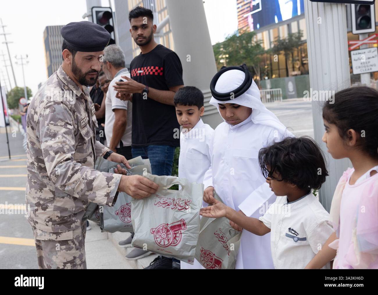 Ramadan celebrations in Lusail Boulevard Doha Qatar 18-03-2025 Stock ...