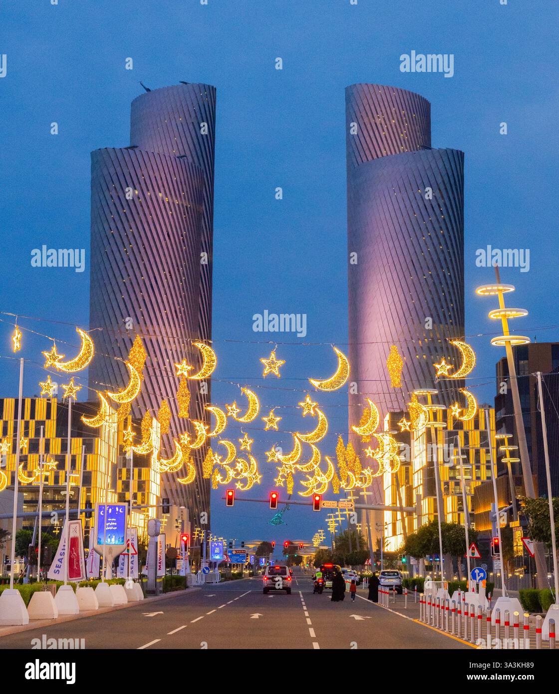 Ramadan celebrations in Lusail Boulevard Doha Qatar 18-03-2025 Stock ...