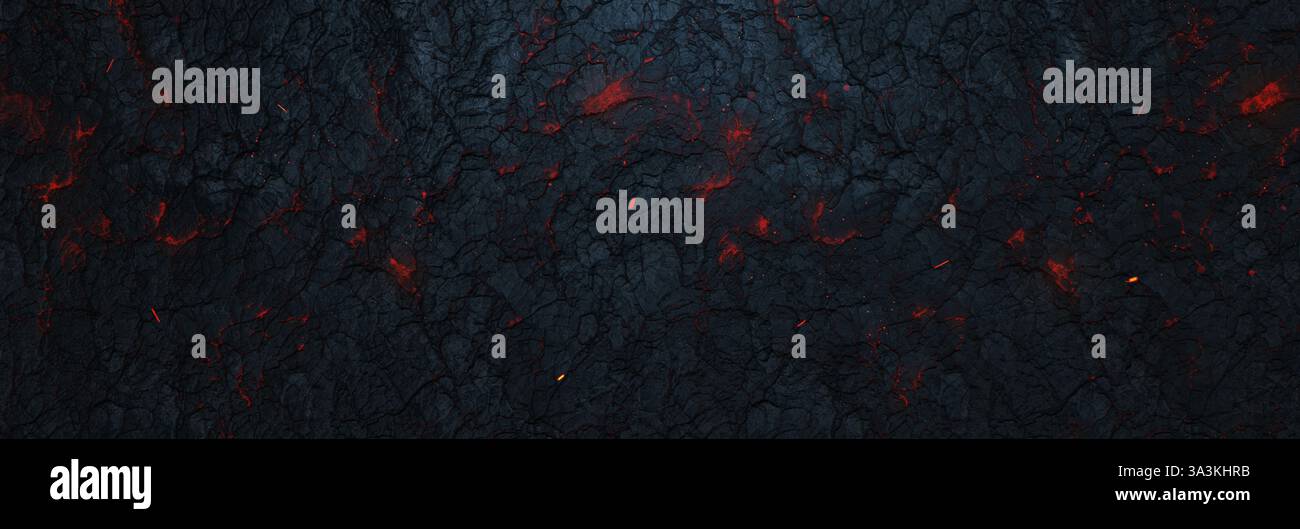 Melting lava rocks texture with glowing magma. 3D Rendering Stock Photo ...