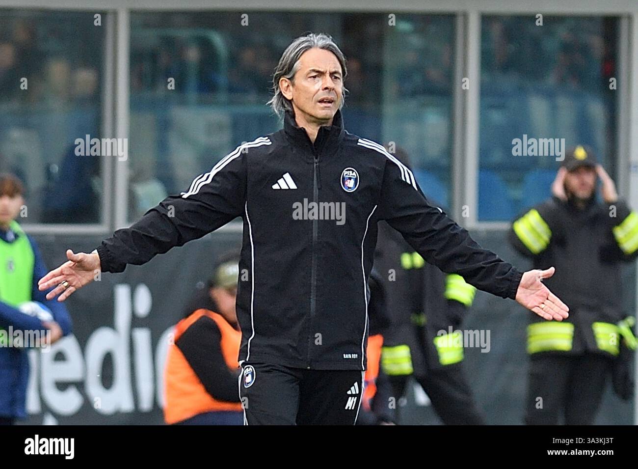 Pisa, Italy. 16th Mar, 2025. Head coach of Pisa Filippo Inzaghi during ...
