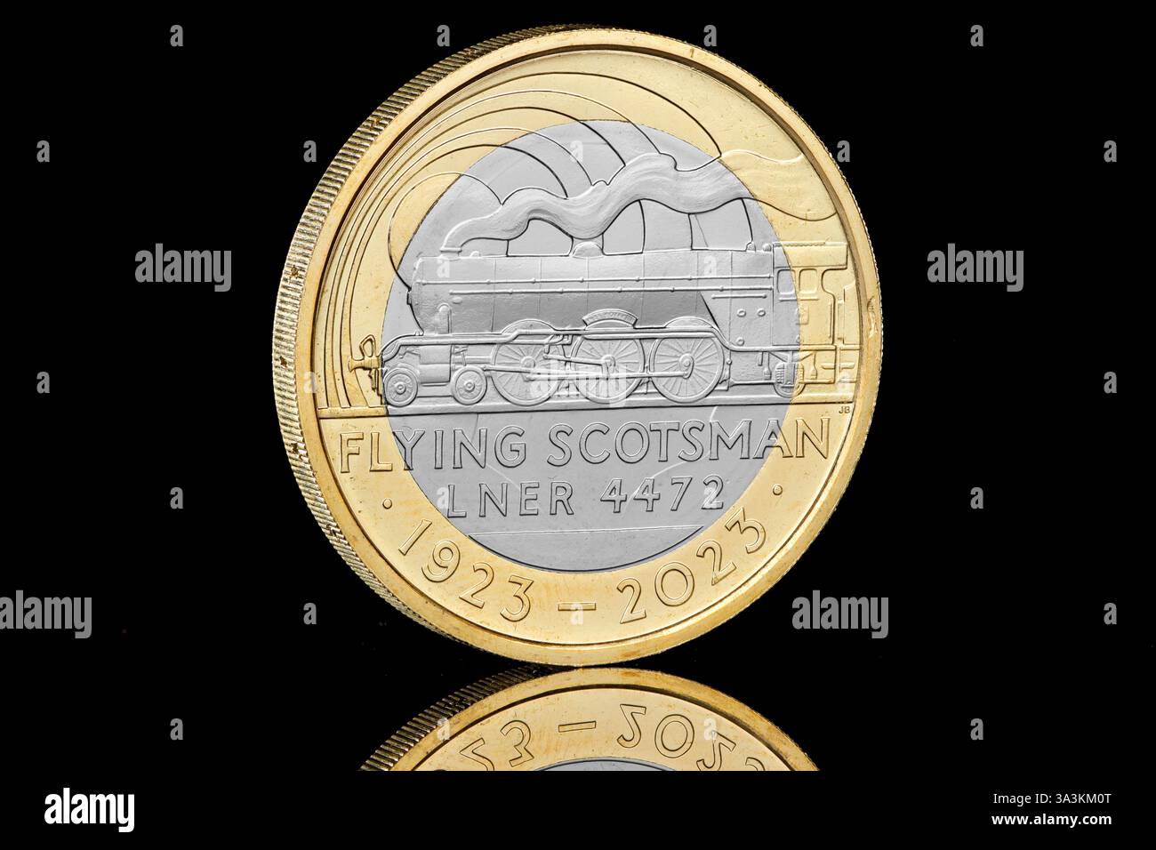 Flying scotsman 2 pound coin hi-res stock photography and images - Alamy