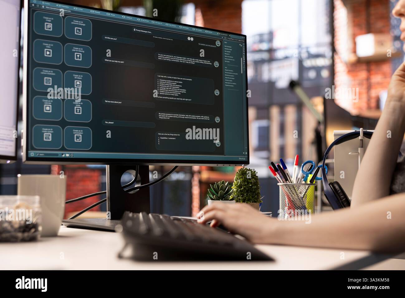 Freelancer woman employs online hi-res stock photography and images - Alamy