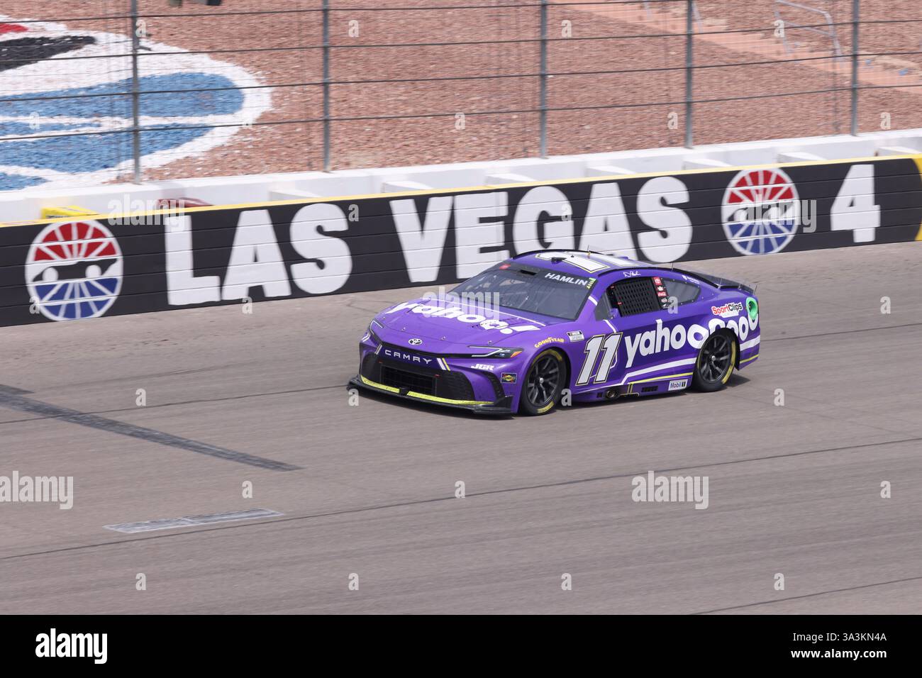 LAS VEGAS, NV - MARCH 16: Denny Hamlin (#11 Joe Gibbs Racing Yahoo! Toyota) during the Pennzoil ...