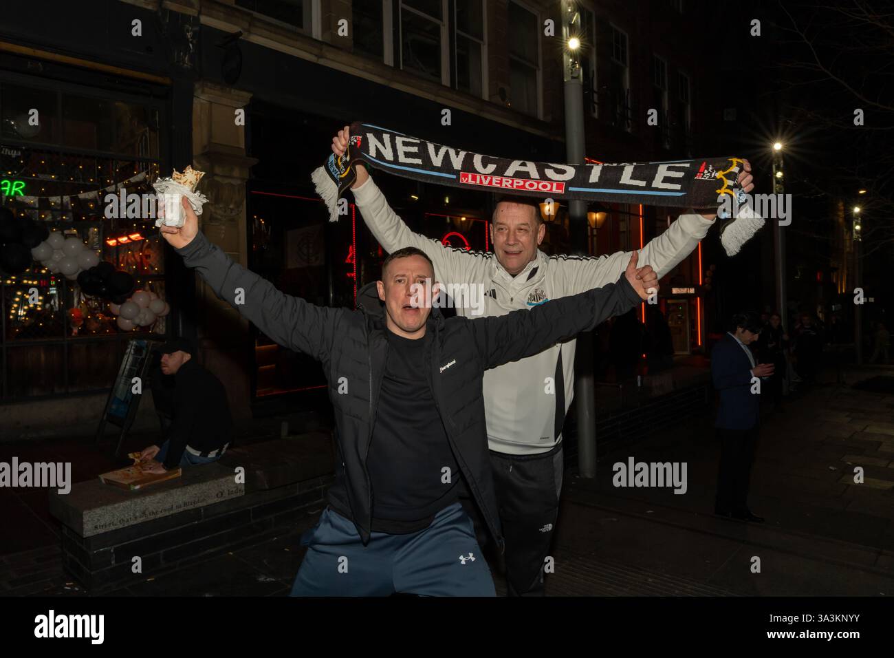 Newcastle upon Tyne, UK. 16th March 2025. Newcastle United fans in the ...