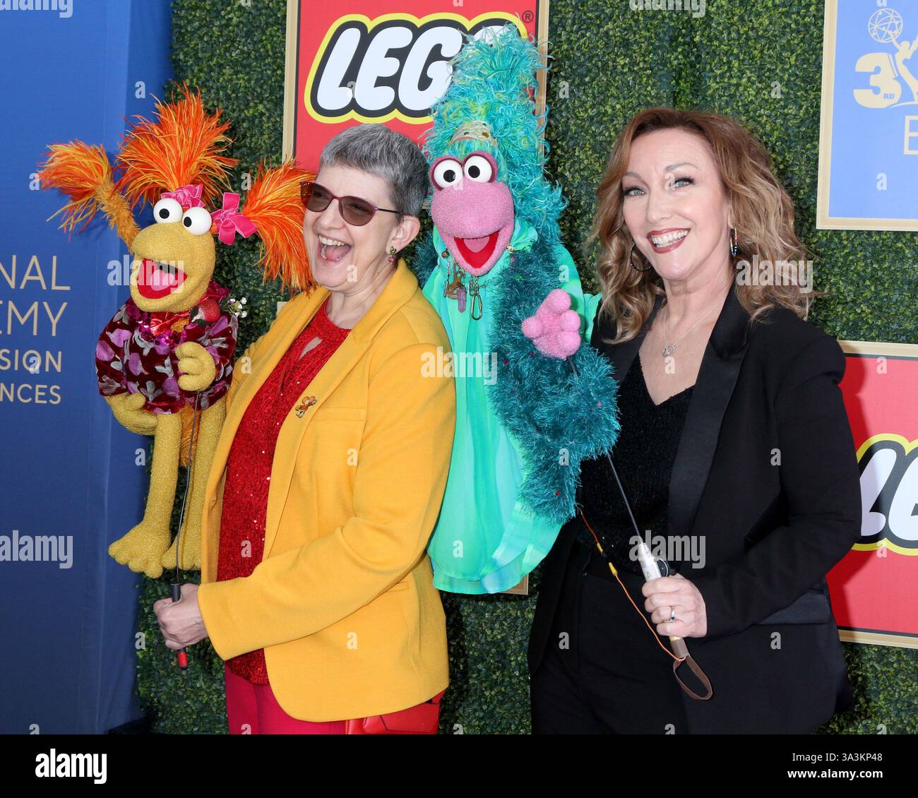 LOS ANGELES - MAR 15: Red Fraggle,Karen Prell, Fraggle, Donna kimball ...