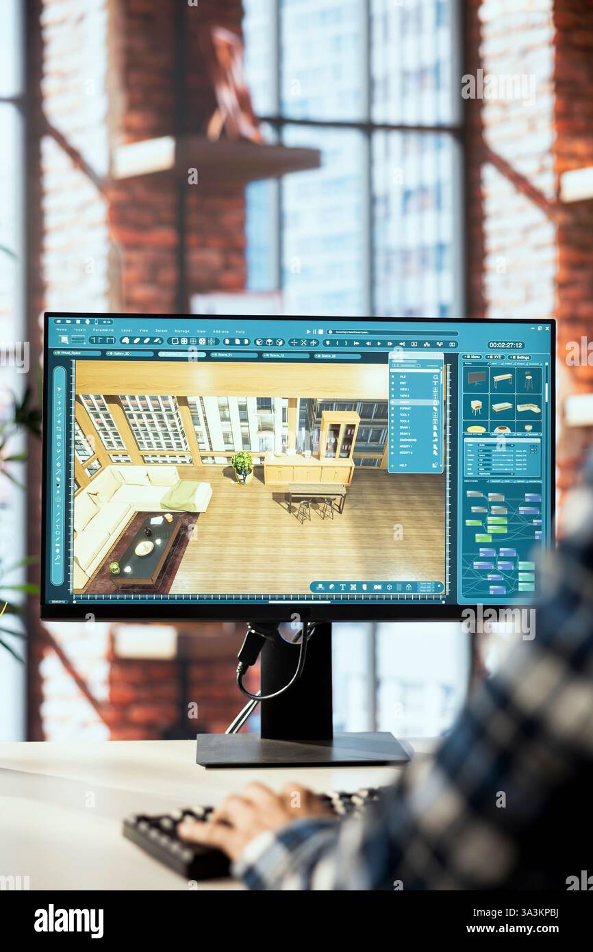 Interior designer uses architectural software to show customers what ...