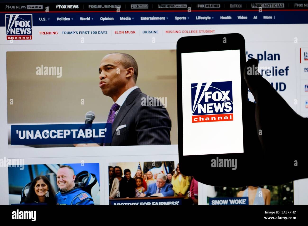 March 13, 2025: Gaziantep, Turkiye. 13 March 2025. The Fox News logo on ...