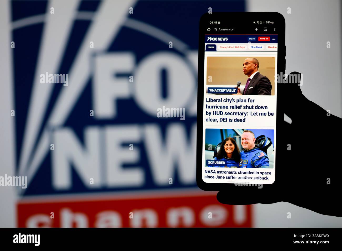 March 13, 2025: Gaziantep, Turkiye. 13 March 2025. The Fox News website ...