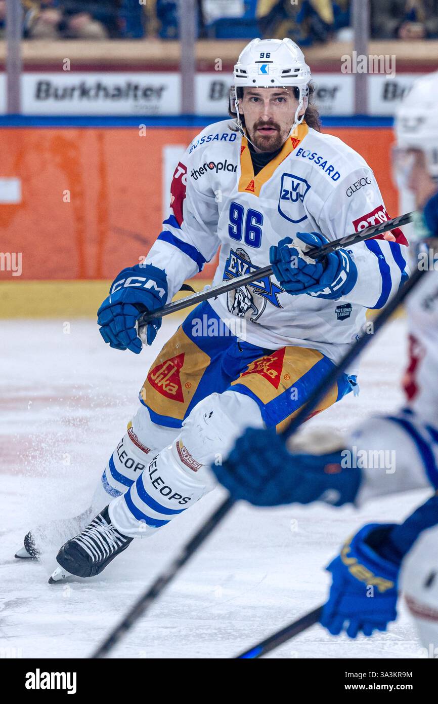 Daniel Vozenilek #96 (EV Zug) - March 16, 2025 - National League ...