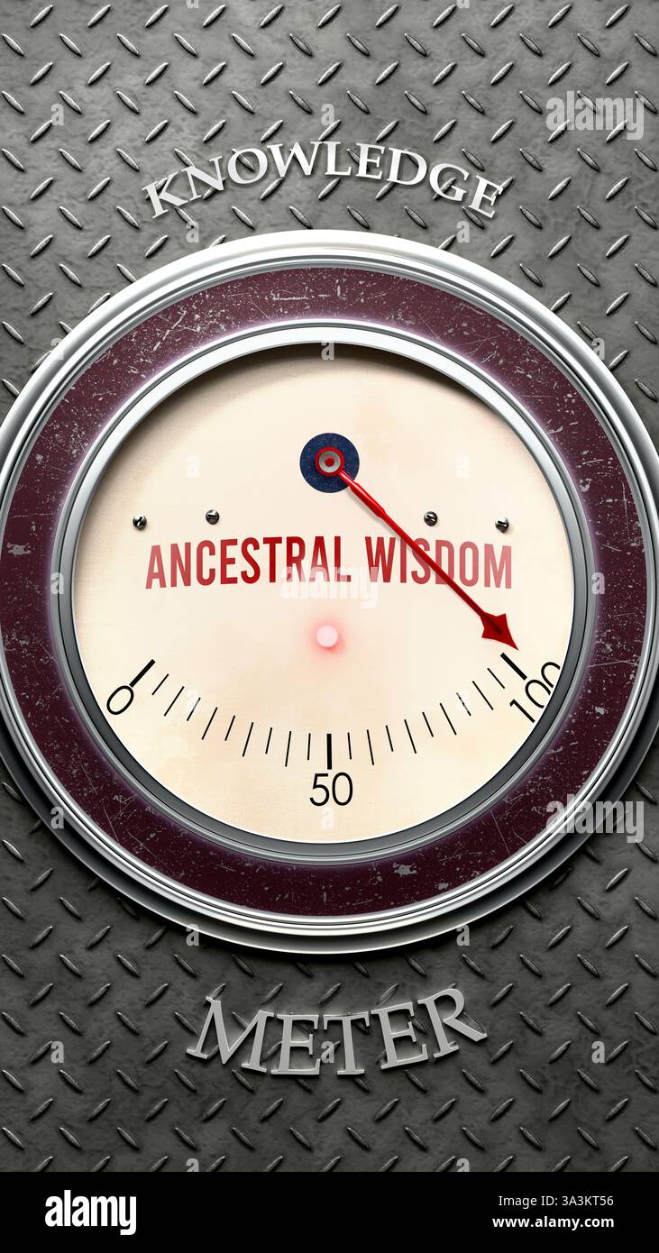 Ancestral Wisdom and Knowledge that is hitting a full scale, showing a ...