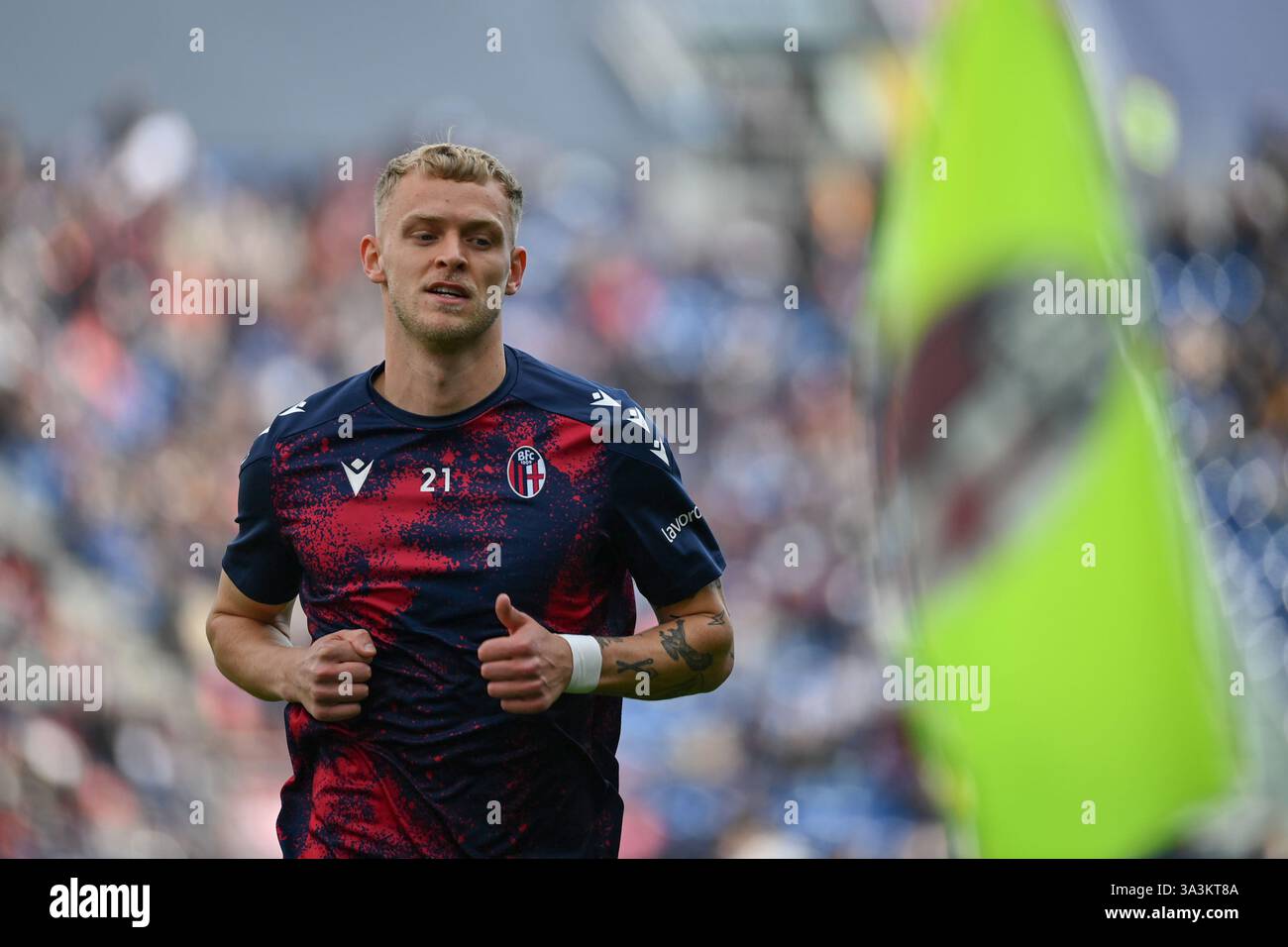 Bologna, Italy. 16th Mar, 2025. Jens Odgaard (Bologna Fc) during Bologna FC vs SS Lazio, Italian ...