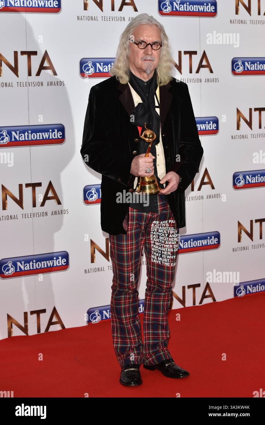 Billy Connolly at the National Television Awards 2016, The O2 Arena ...
