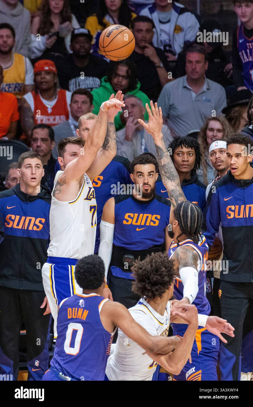 March 16, 2025, Los Angeles, California, USA: Los Angeles Lakers' Luka ...
