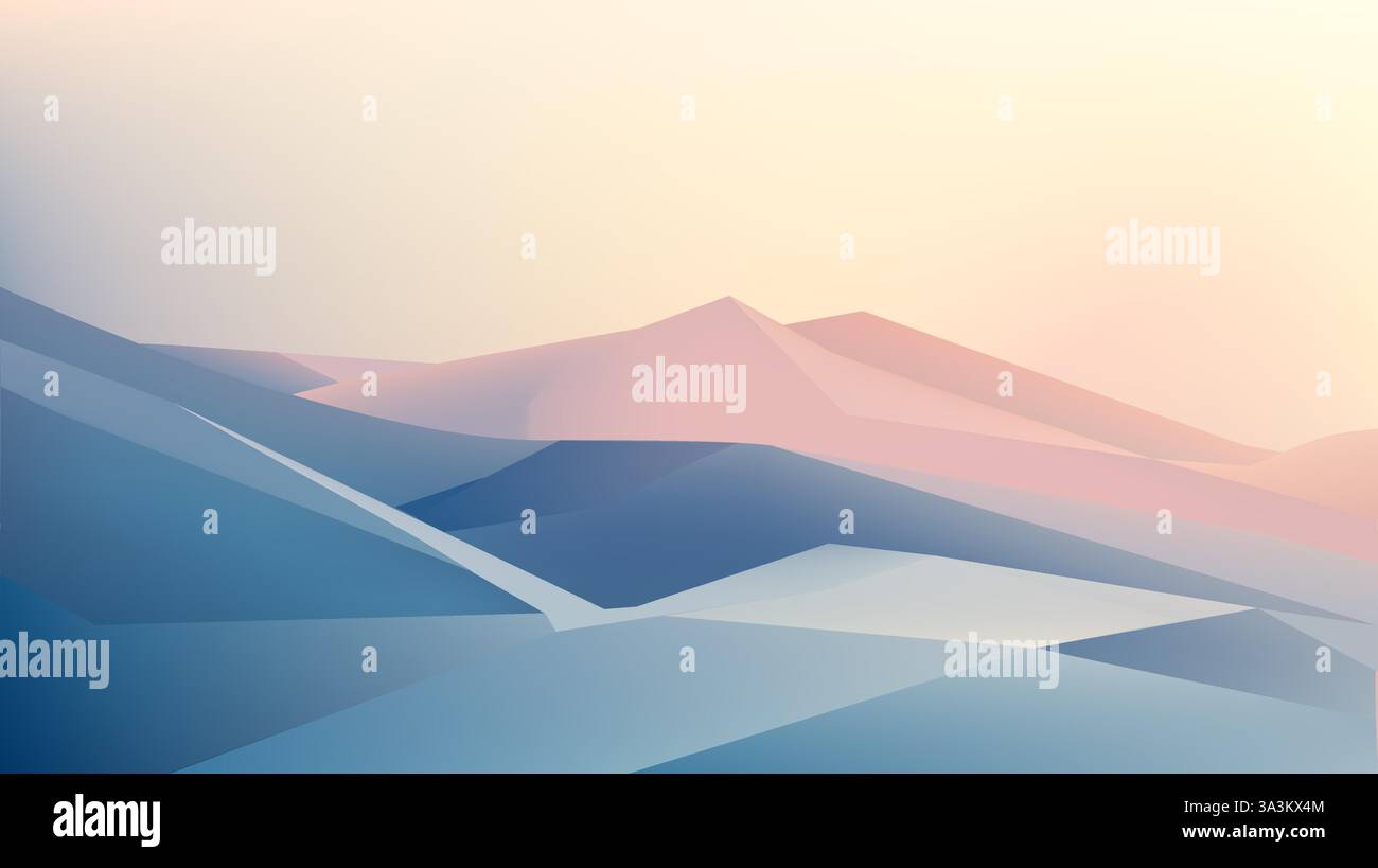 Abstract polygon hills Stock Vector Images - Alamy