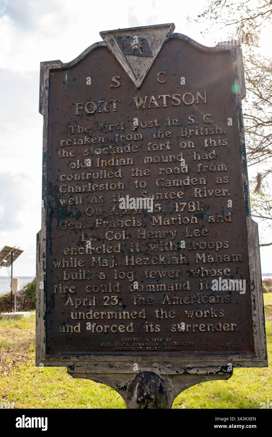 Santee Wildlife Refuge, Indian Mound and Fort Watson, Santee, South ...