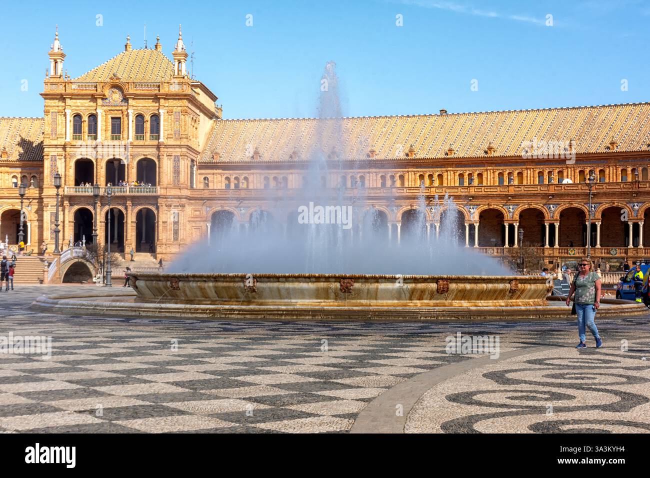 Unique corners of Seville, Square of Spain Stock Photo - Alamy