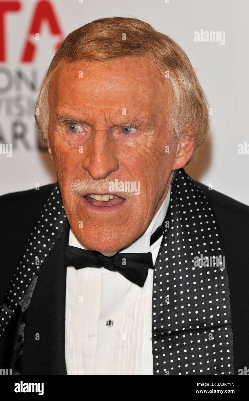 BRUCE FORSYTH .Attending the National Television Awards at O2 Arena ...