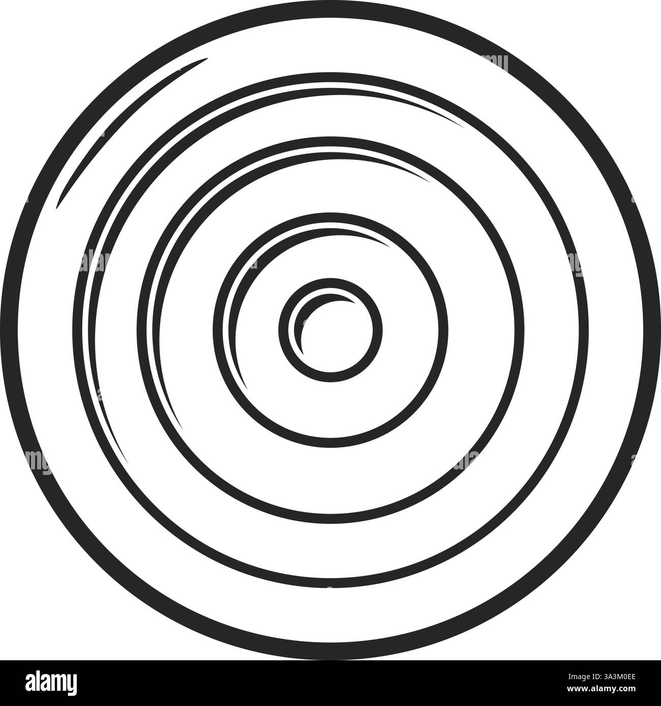 Black draughts or checkers game piece in realistic top view vector ...