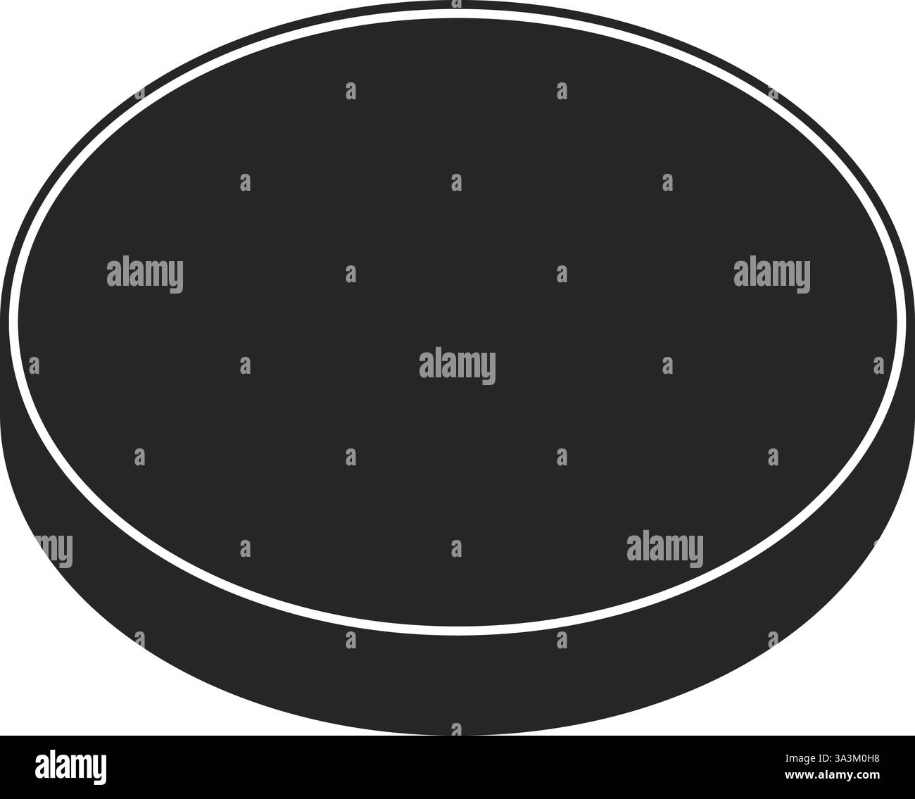 Draughts or checkers game piece in simple black fill vector Stock ...