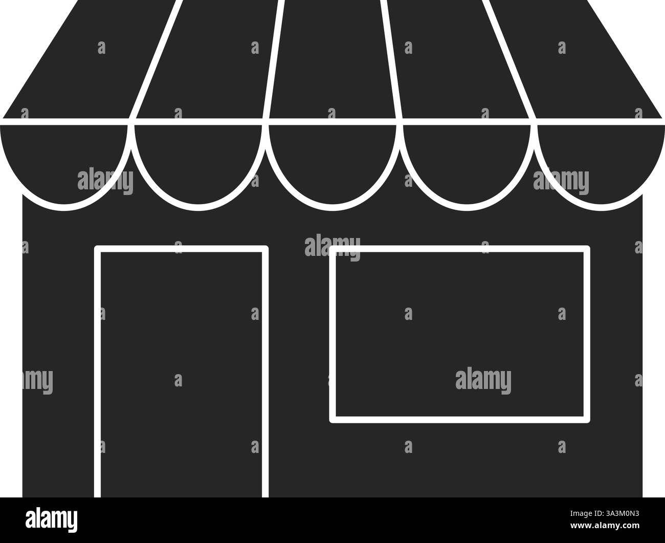 Collect instore icon of cute shopfront for click and collect online ...