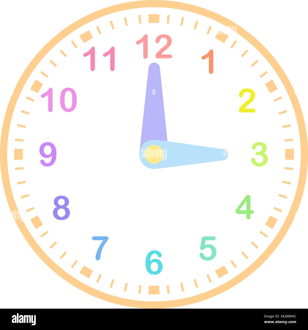 Learning clock for children or educators teaching how to tell time ...