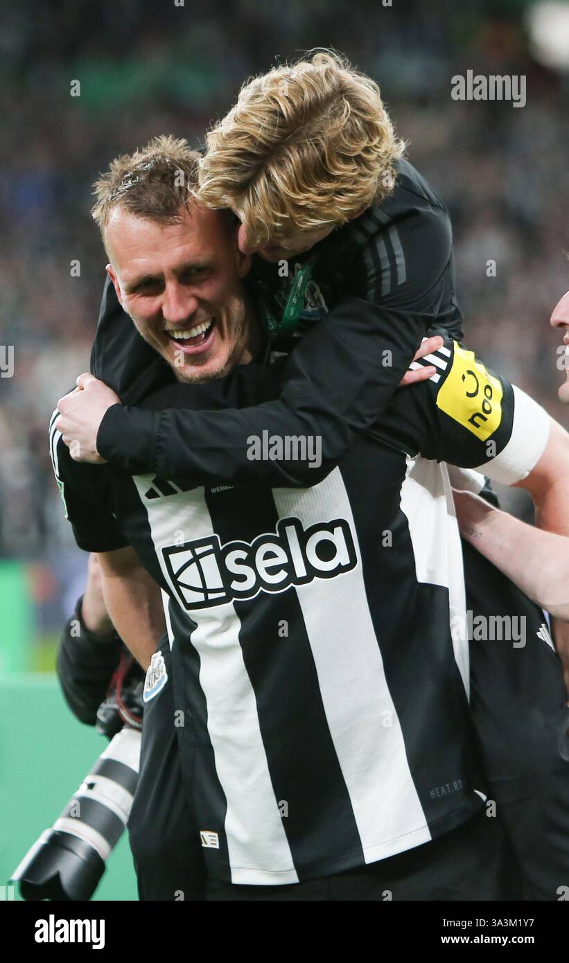 Wembley Stadium, London on Sunday 16th March 2025. Newcastle United's ...