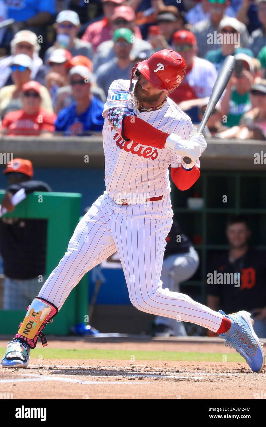 CLEARWATER, FL - MARCH 15: Philadelphia Phillies First Baseman Bryce ...