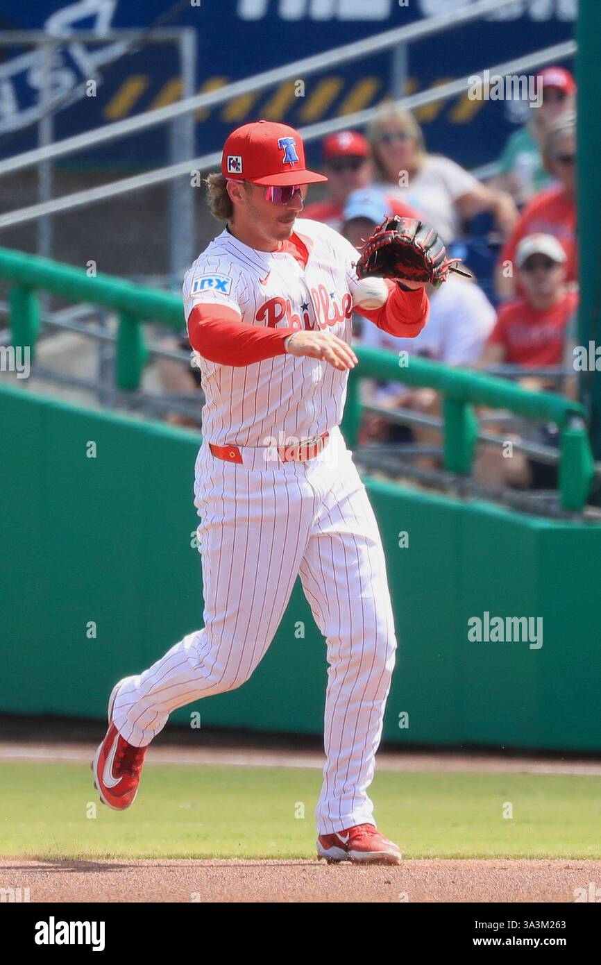CLEARWATER, FL - MARCH 15: Philadelphia Phillies Infielder Bryson Stott ...