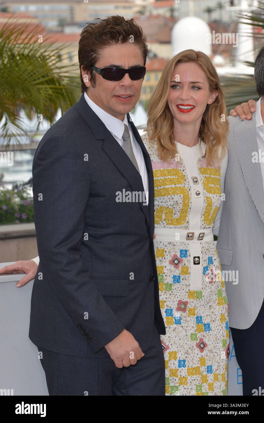 CANNES, FRANCE - MAY 19: Benicio del Toro and Emily Blunt attend the ...