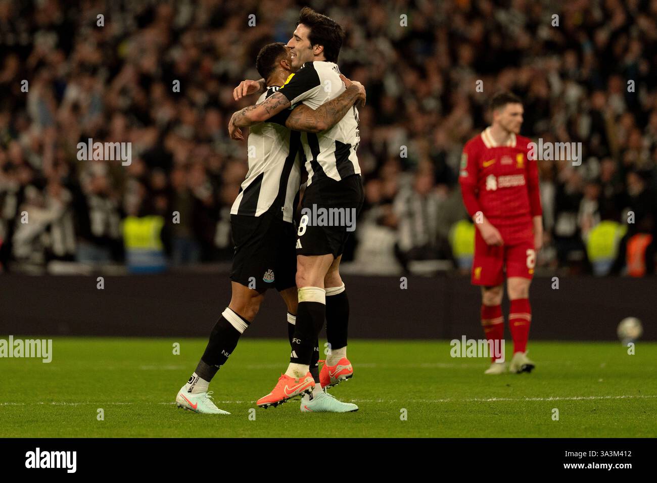 Wembley Stadium, London on Sunday 16th March 2025. Newcastle United's ...