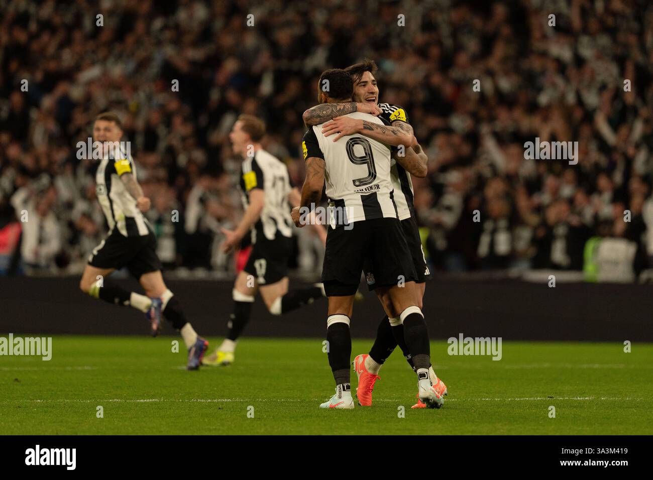 Wembley Stadium, London on Sunday 16th March 2025. Newcastle United's ...