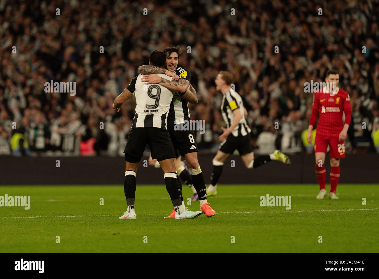 Wembley Stadium, London on Sunday 16th March 2025. Newcastle United's ...