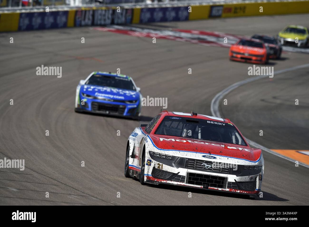 LAS VEGAS, NV - MARCH 16: Josh Berry (#21 Wood Brothers Racing ...