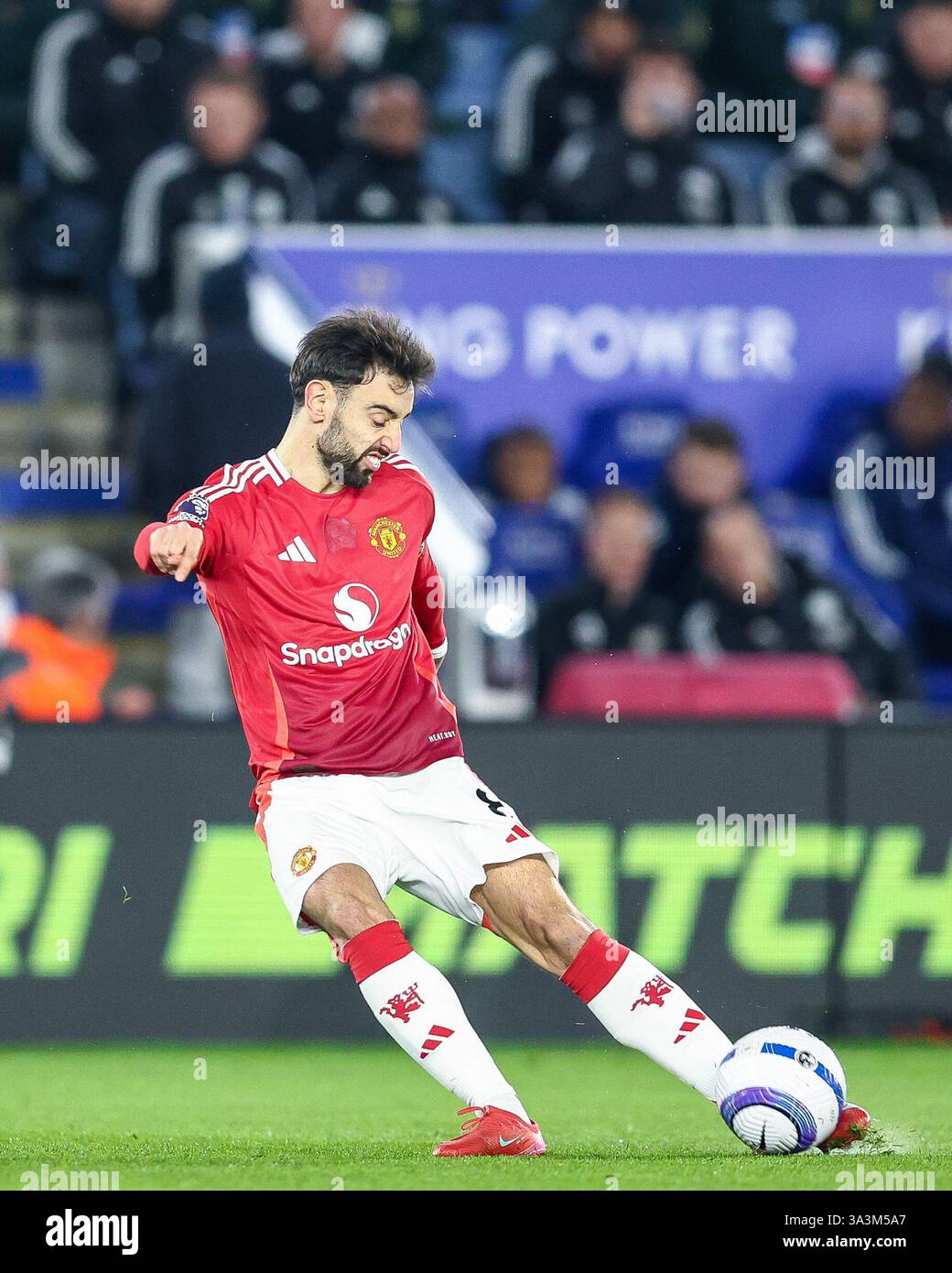 King Power Stadium, Leicester on Sunday 16th March 2025. #8, Bruno ...