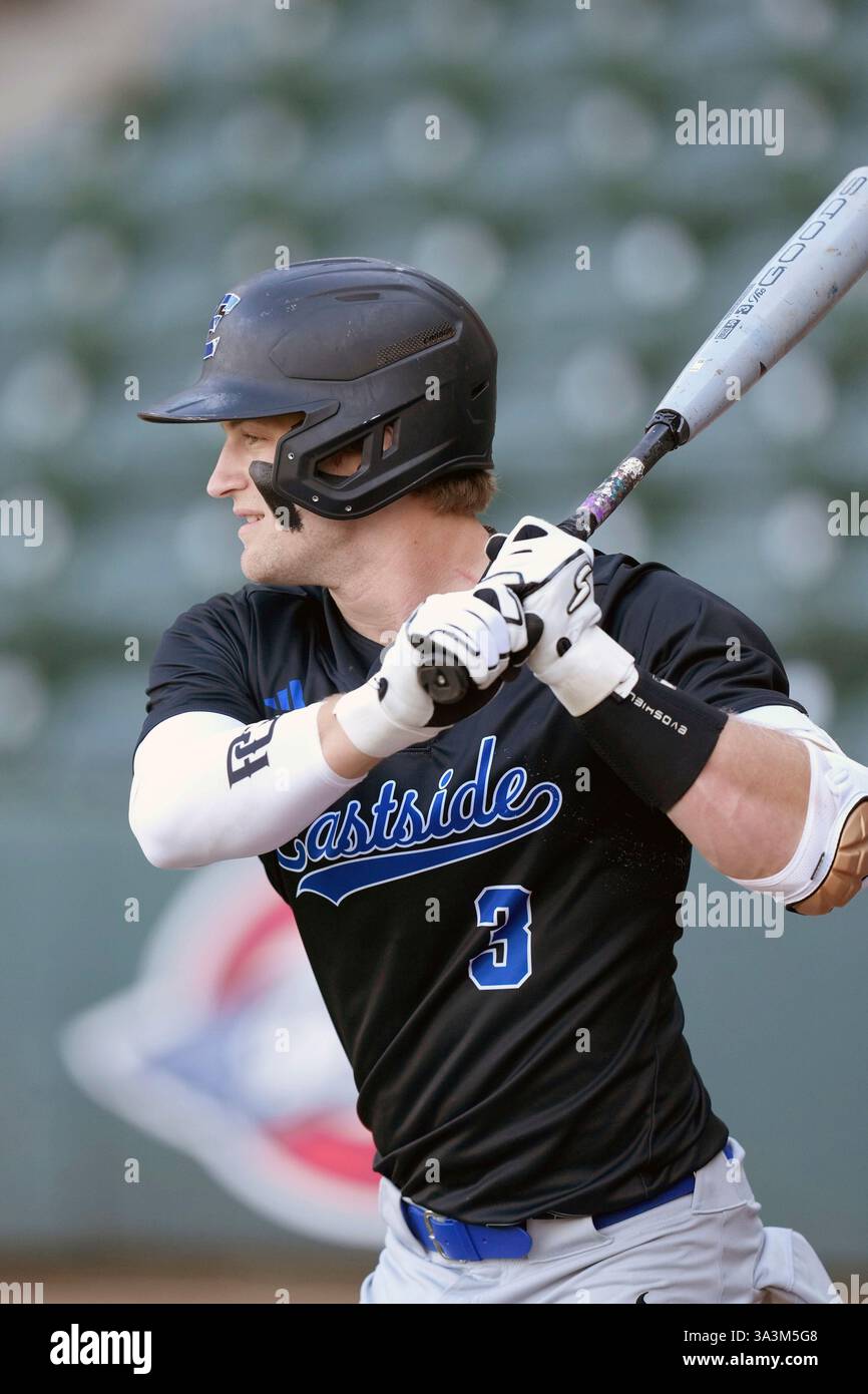 Catcher Peter Mershon (3) of the Eastside Eagles before a game against ...
