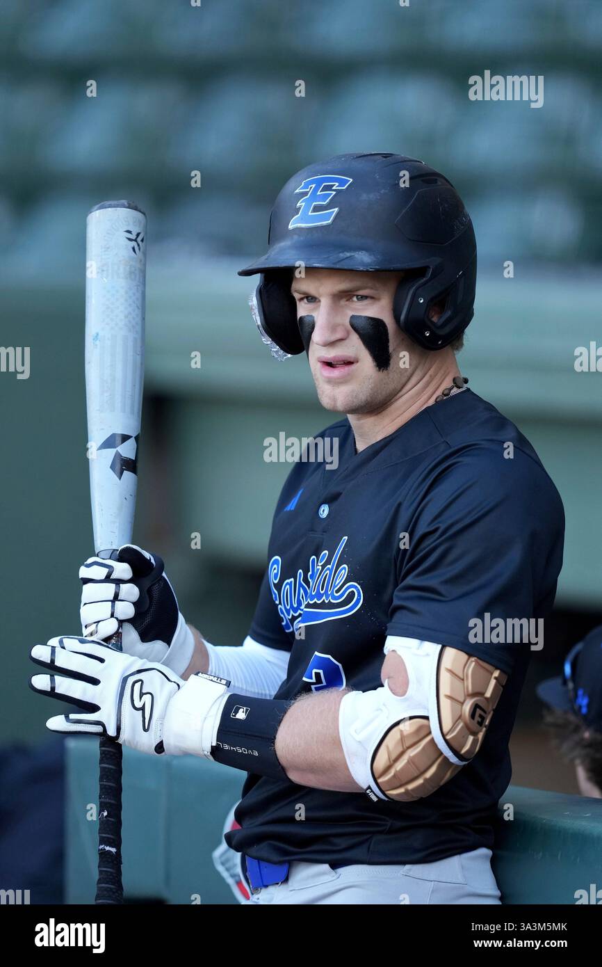 Catcher Peter Mershon (3) of the Eastside Eagles before a game against ...