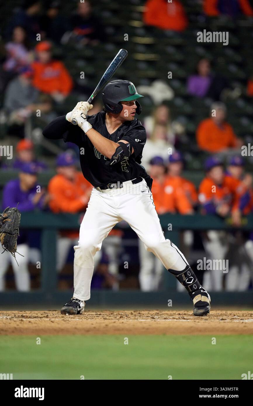 Left fielder Cayden Wotipka (24) of the USC Upstate Spartans at bat in ...