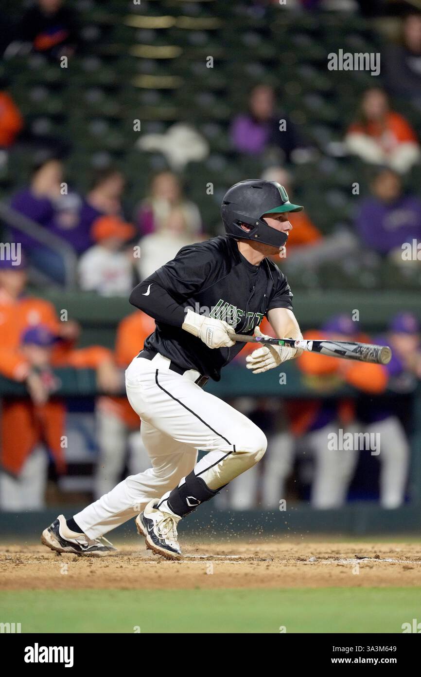 Second baseman Alex Ritzer (5) of the USC Upstate Spartans at bat in a ...
