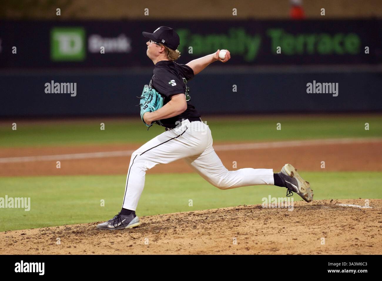 Pitcher Reece Hammerling (20) of the USC Upstate Spartans delivers a ...