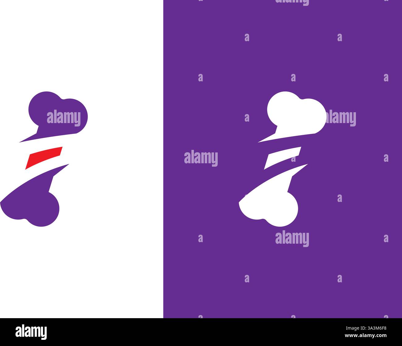 Bone logo vector template symbol illustration of joint hi-res stock ...