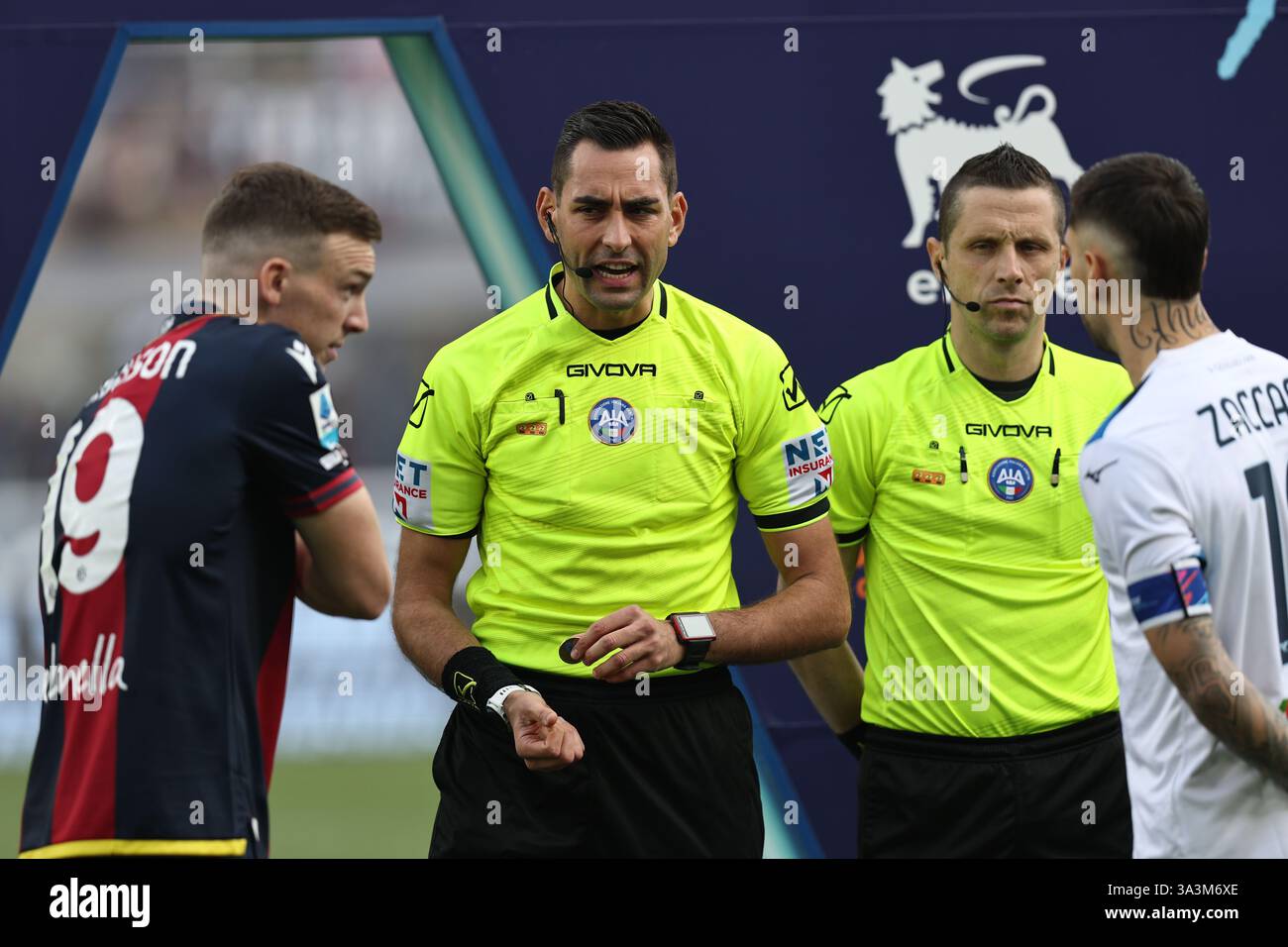 Andrea Colombo (Referee) ; during the Italian "Serie A" match between ...