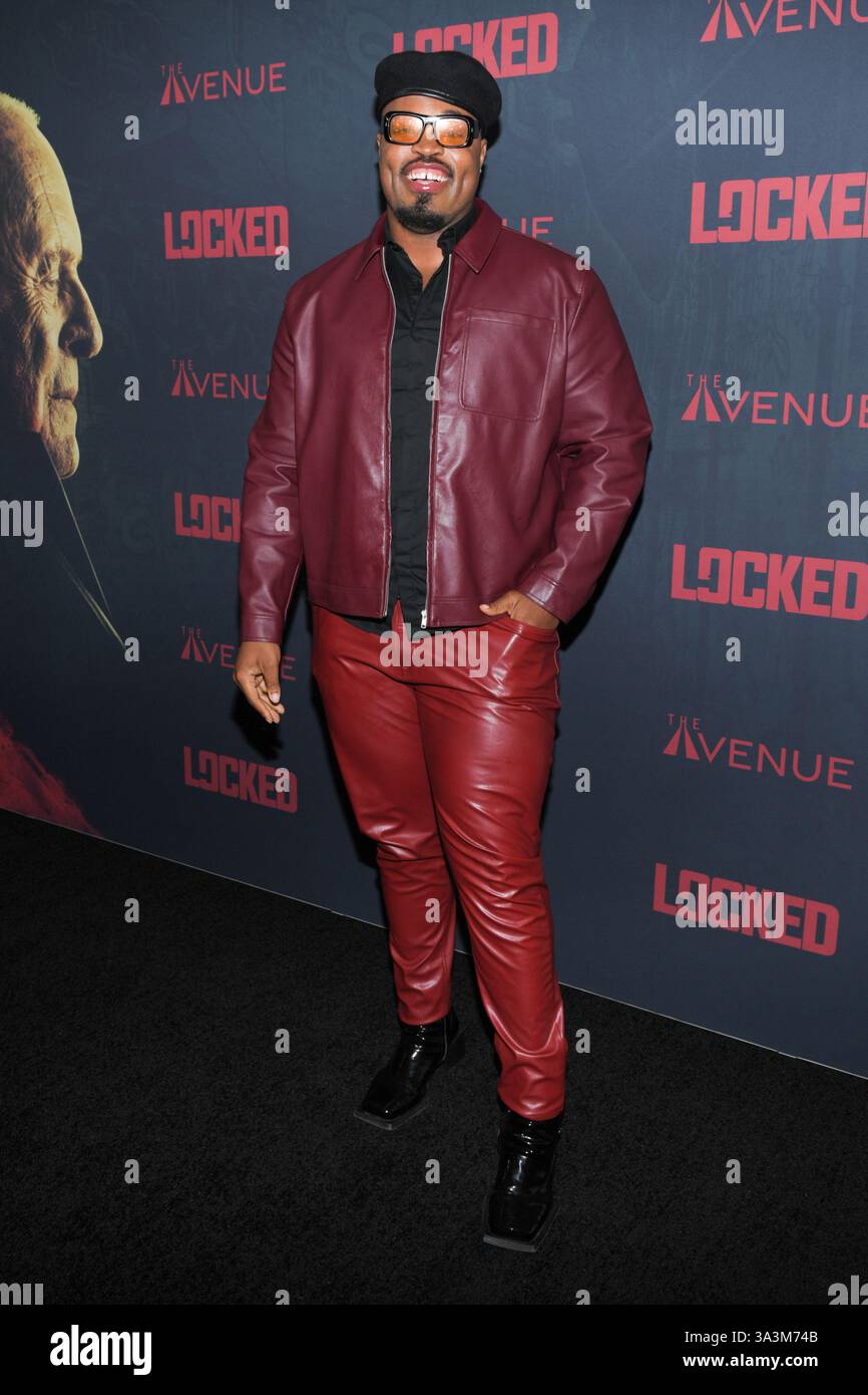 New York, USA. 16th Mar, 2025. Thaddeus Coates attends "Locked ...