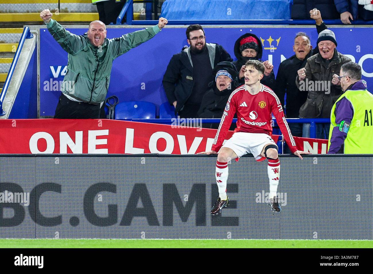 #17, Alejandro Garnacho of Manchester United celebrates his allowed ...