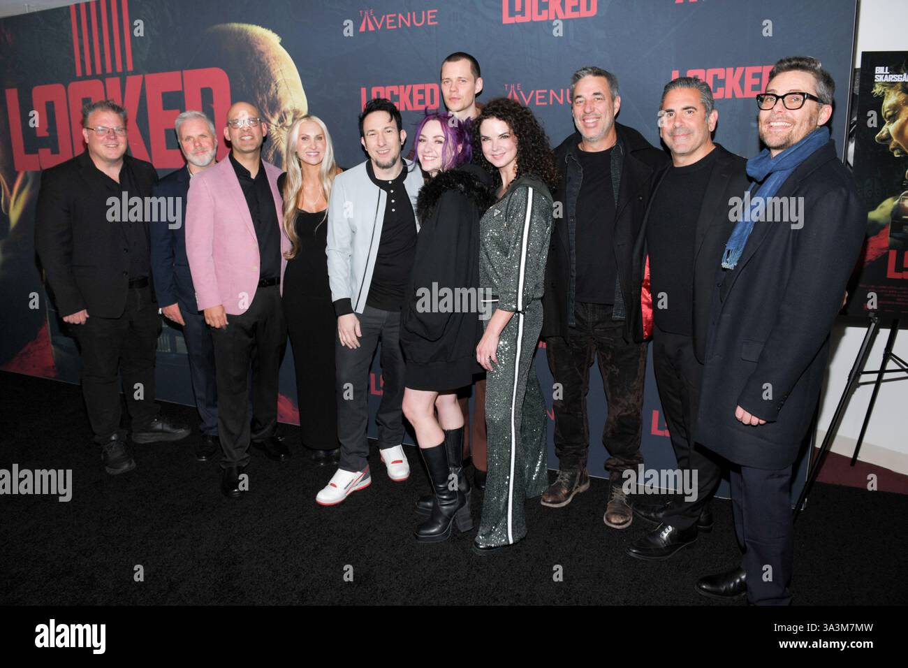 New York, USA. 16th Mar, 2025. The cast and crew of "Locked", including ...